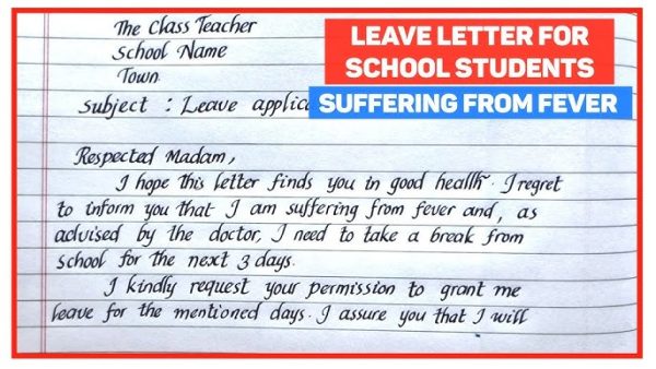 How to Write a Leave Letter to Class Teacher : A Guide for Students and ...